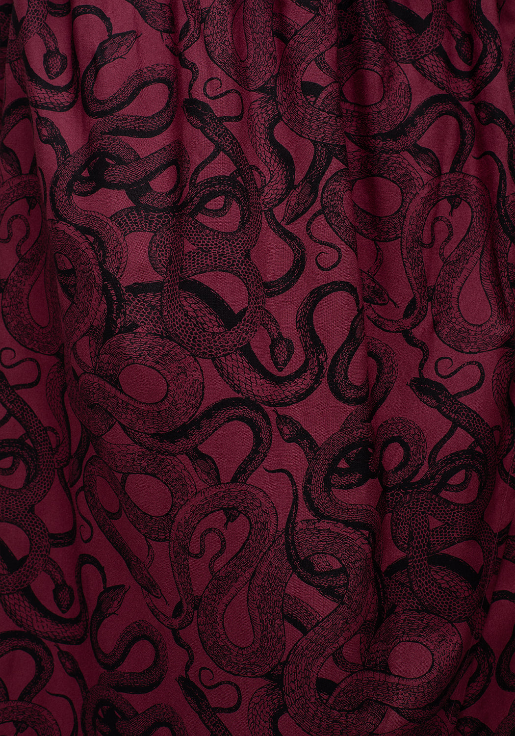 Disturbia | Ophidia Snakes Print Wrap Skirt - Red | Skirts