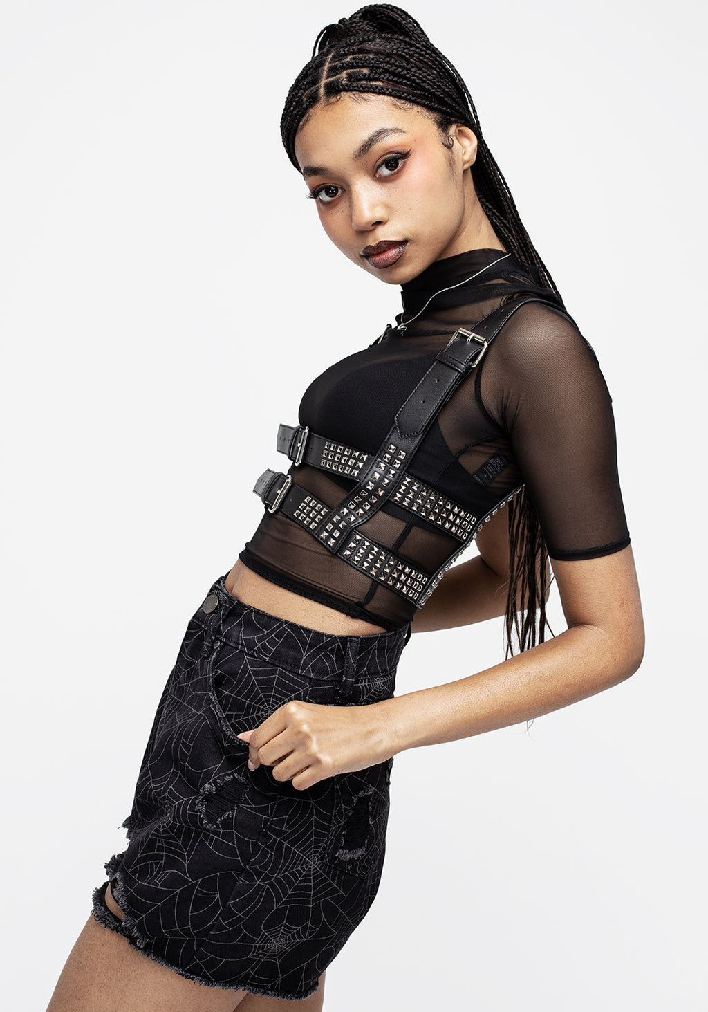 Disturbia | Venom Relaxed Distressed Denim Shorts | Shorts