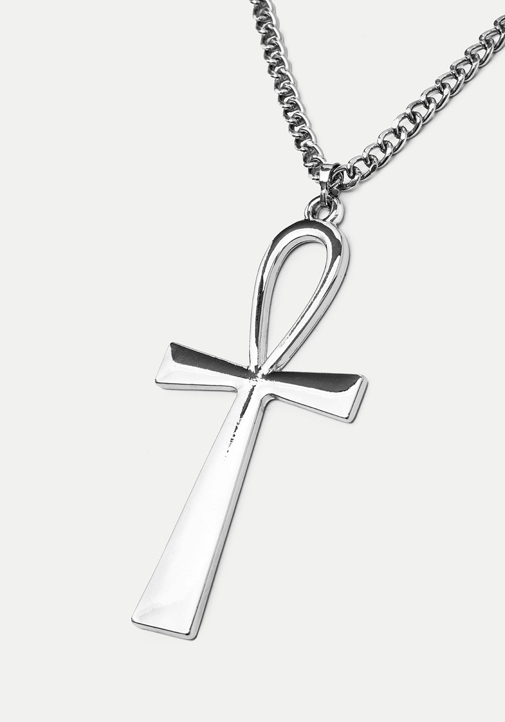 Disturbia | Taweret Long Chain Ankh Pendant | Necklaces