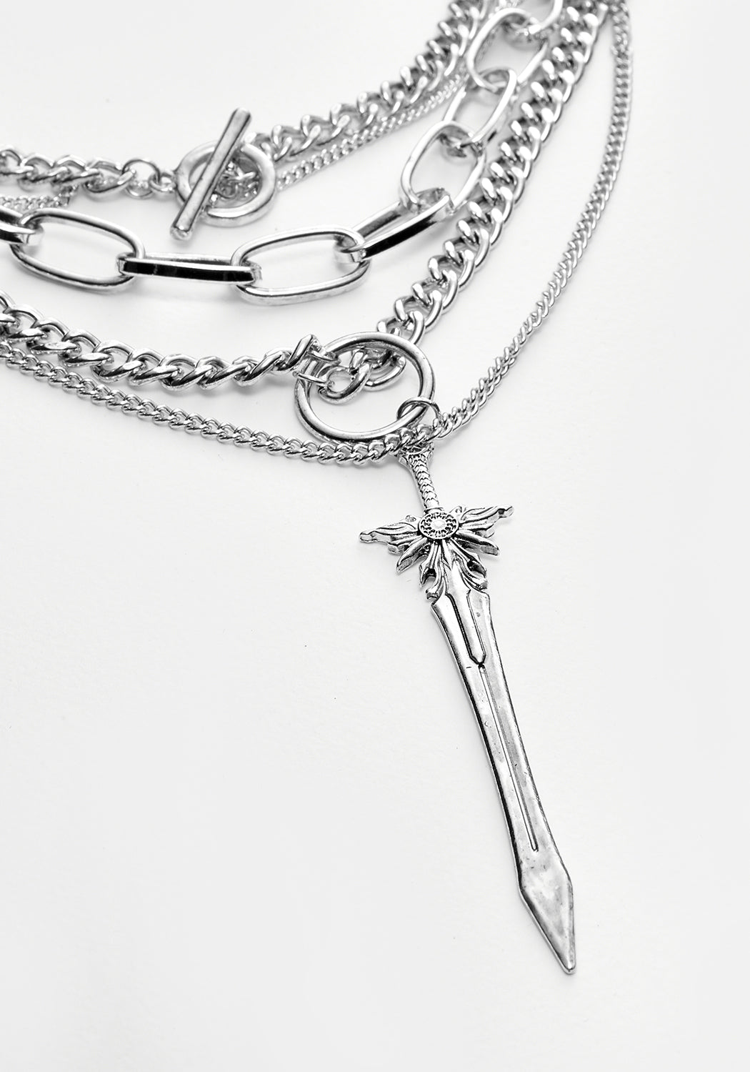 SWORD MULTICHAIN NECKLACE – Disturbia