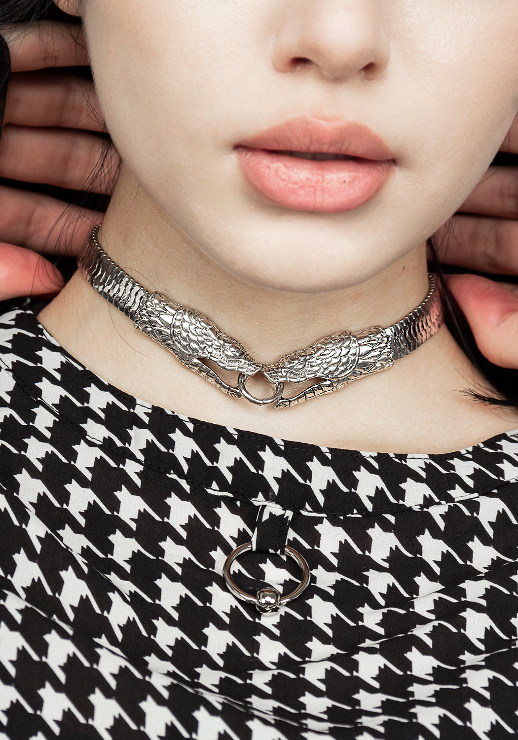 Disturbia | DOUBLE HEADED SNAKE CHOKER | Necklaces